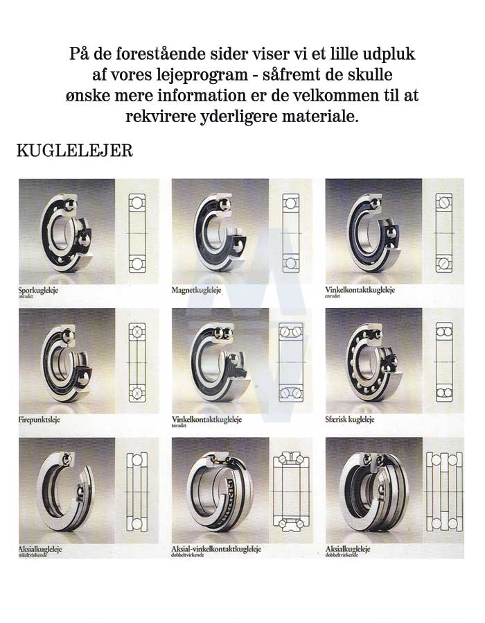 Kuglelejer - M. Wilhelmsen A/S